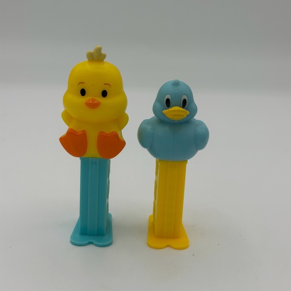 PEZ | Toys | Vintage Mini Pez Dispensers Easter Yellow Chick Blue Duck ...
